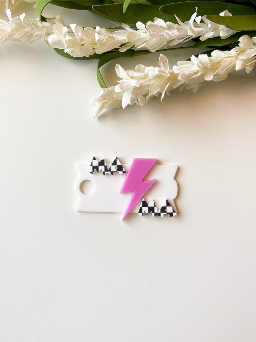 Checkered & Hot Pink Mama 20/30 oz topper – Grace and Joy Designs